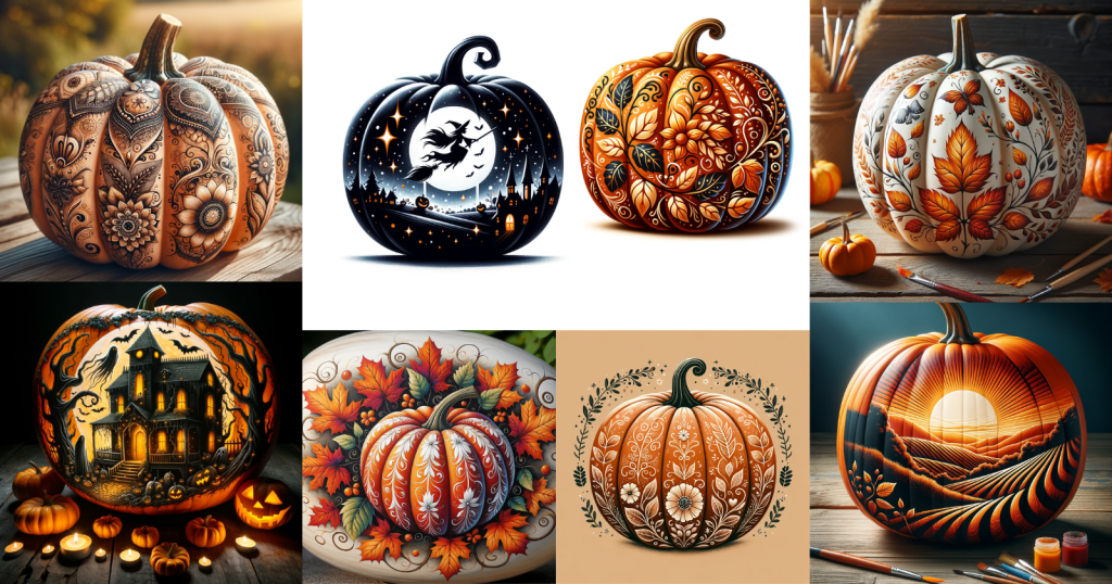 100 Unique Pumpkin Painting Ideas Way Easier Than Carving! | Veganoga