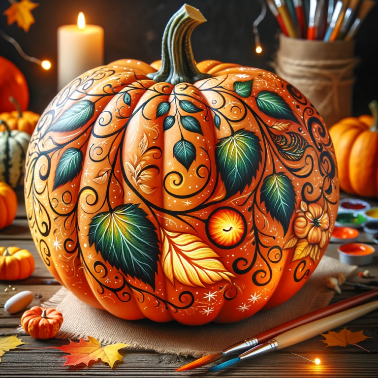 100 Unique Pumpkin Painting Ideas Way Easier Than Carving! | Veganoga